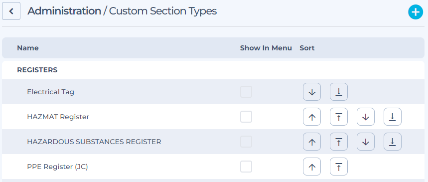 Configuring Custom Sections Hammertech North America